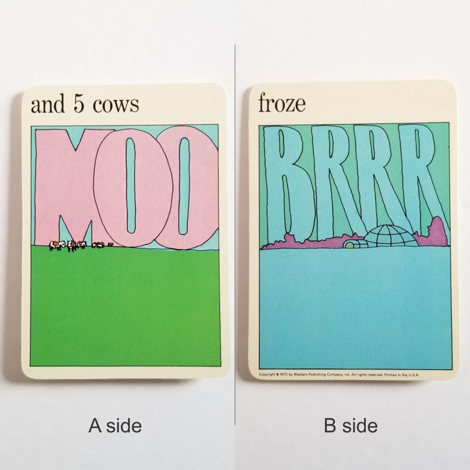 Animals & Numbers Flash Card Vintage MOMA Art Card - Etsy