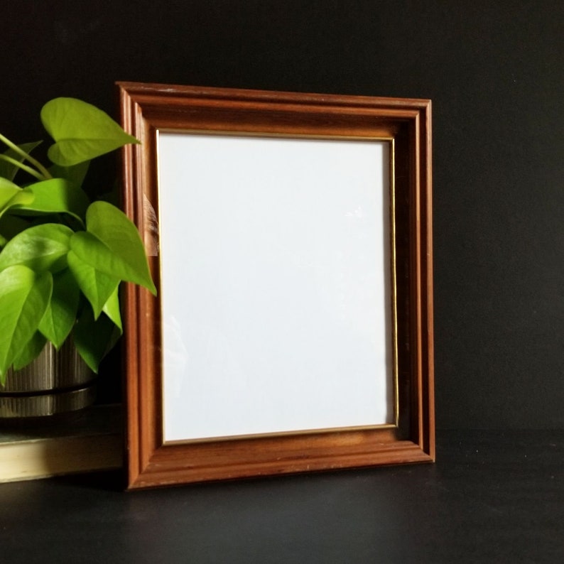 Wood Shadow Box Frame With Glass Vintage 8x10 or - Etsy