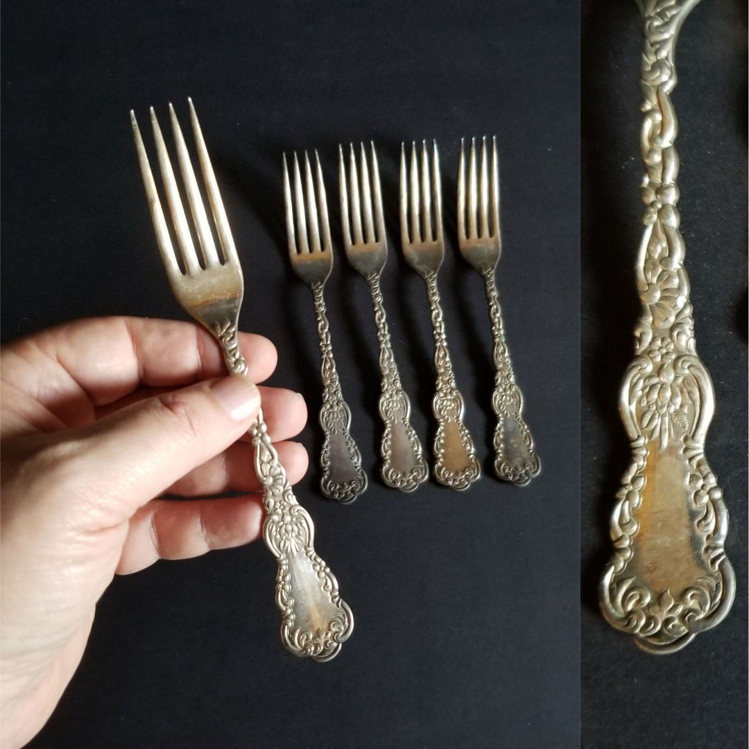 Set of 5 Silver Plated Forks - Simpson H M & Co X Harvard 1897 Pattern ...