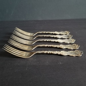 Set of 5 Silver Plated Forks - Simpson H M & Co X Harvard 1897 Pattern ...