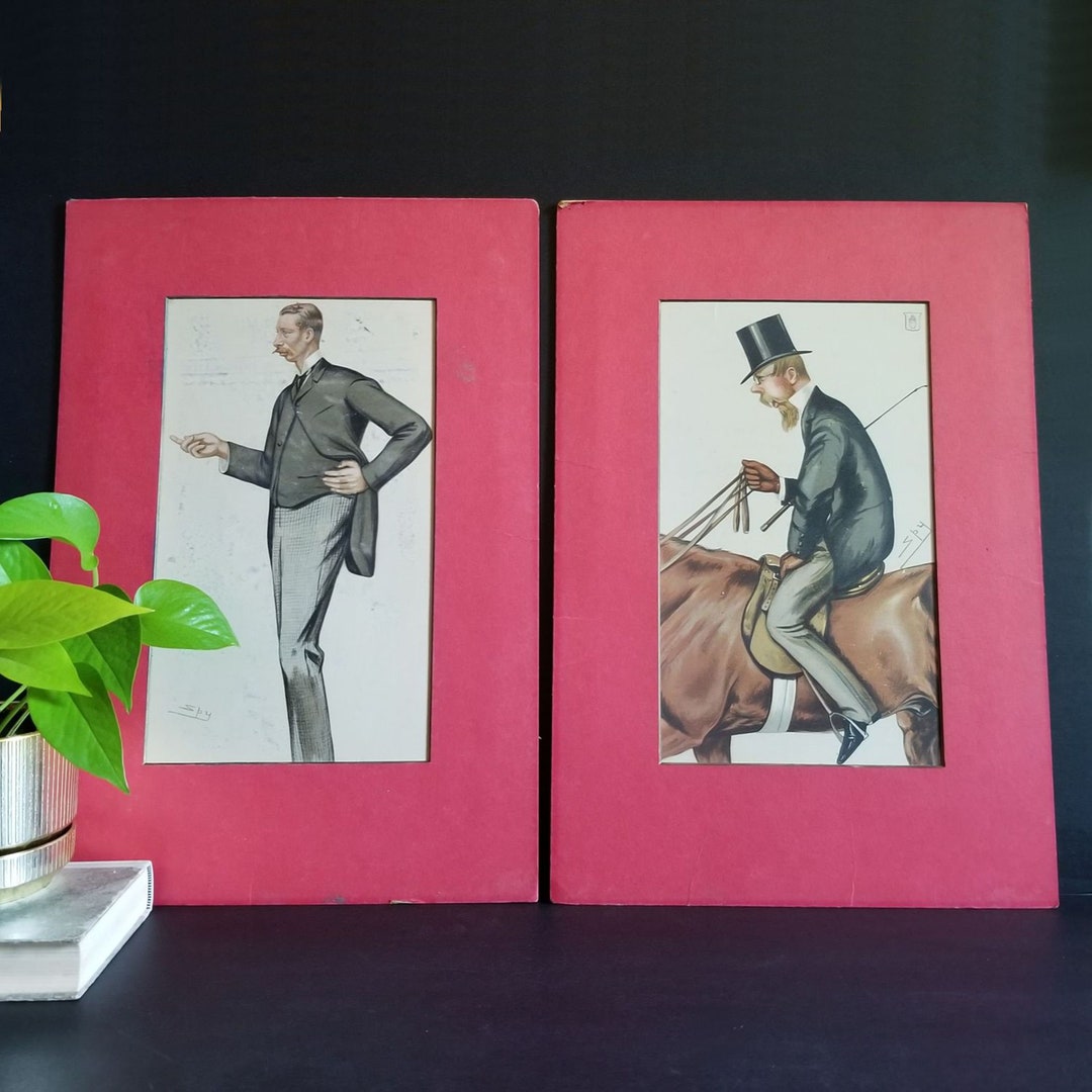 Antique Spy Vanity Fair Print of English Gentleman Caricature - 12.4x18 ...