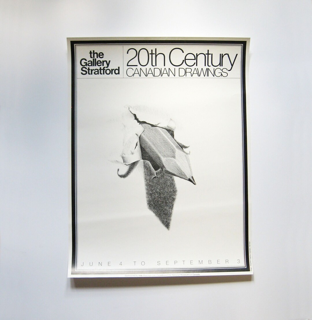 Pencil Drawing Art Poster by Ken Nutt - 18x23" Vintage Black and White ...