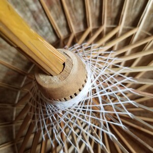 Chinese Rice Paper Parasol W Dragons & Phoenix Birds - 24.75" Long ...