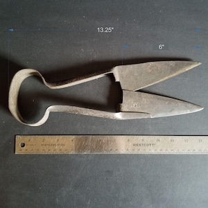 Wool Sheep Shears - Large Vintage Scissors - Burgon & Ball Made in ...