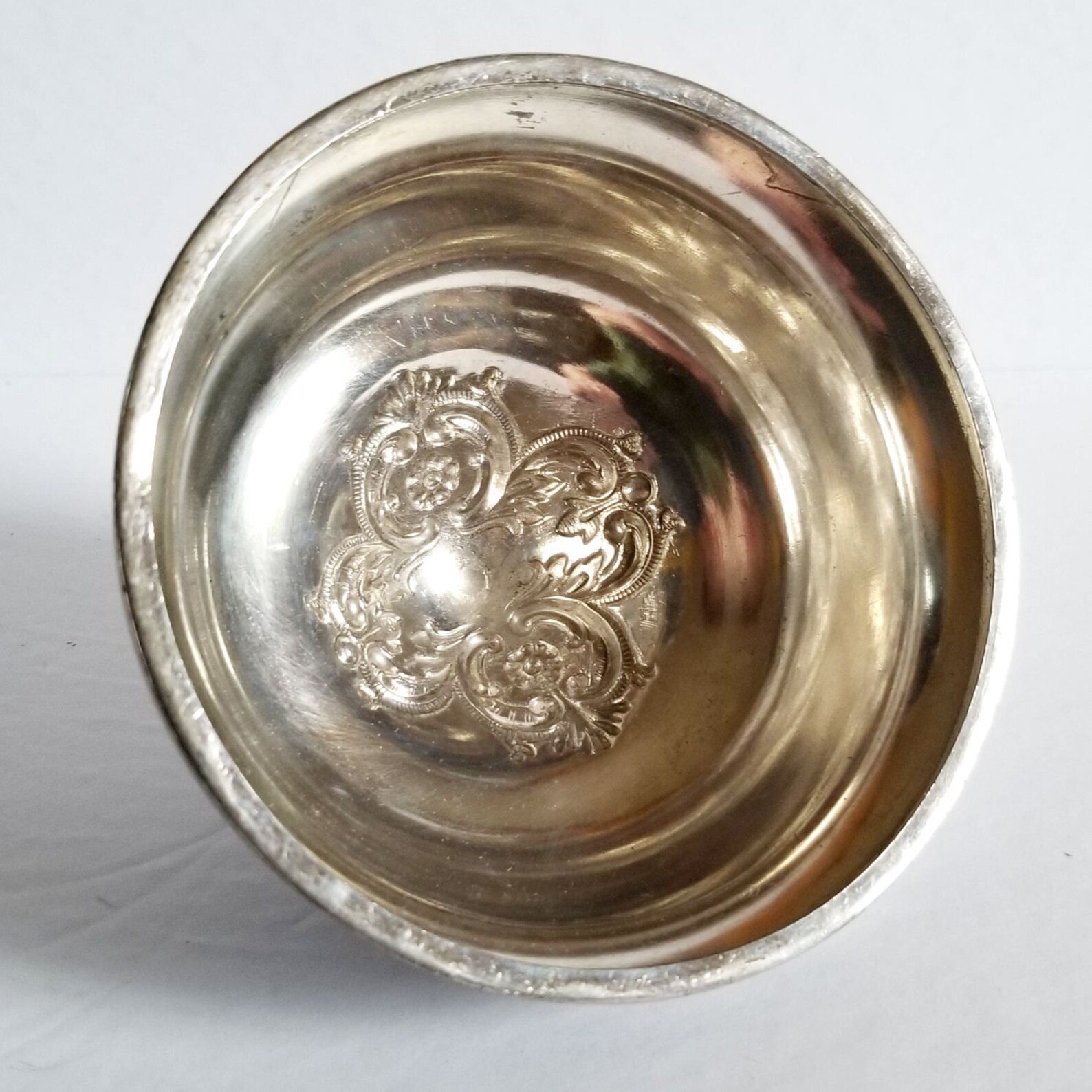 Silver Footed Compote Bowl W Ornate Finial Cover & Dutch - Etsy