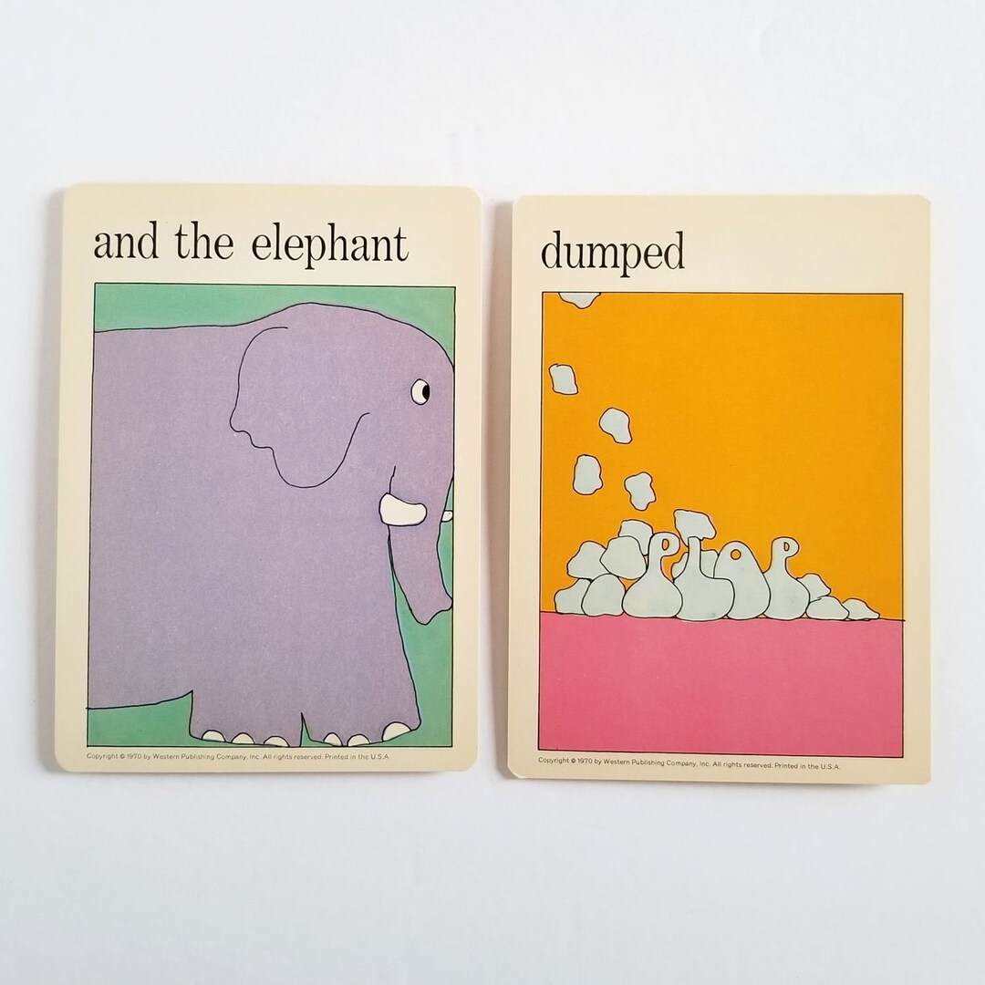 The Elephant Dumped Vintage Moma Art Cards Zoo Animal Art Bathroom Wall ...
