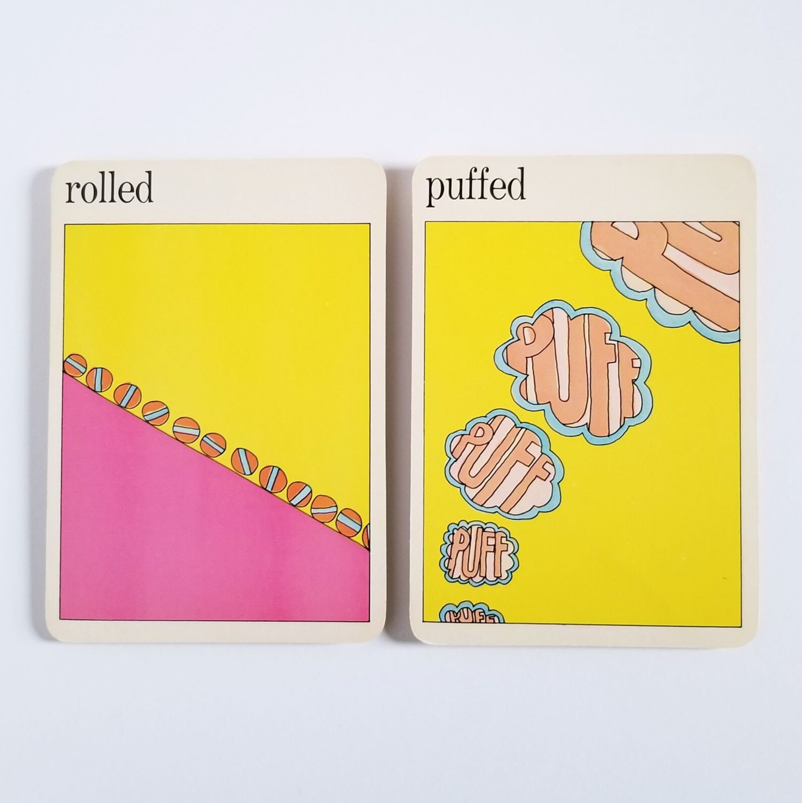 Rolled & Puffed 2 Vintage MOMA Art Cards Mid Century - Etsy