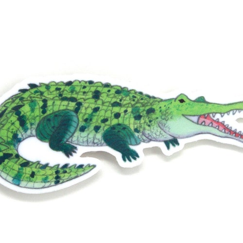 Alligator Sticker Weird Unique Waterproof Durable Vinyl - Etsy