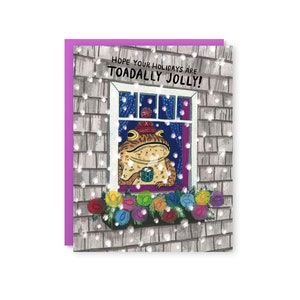 Holiday Toad Card - Etsy