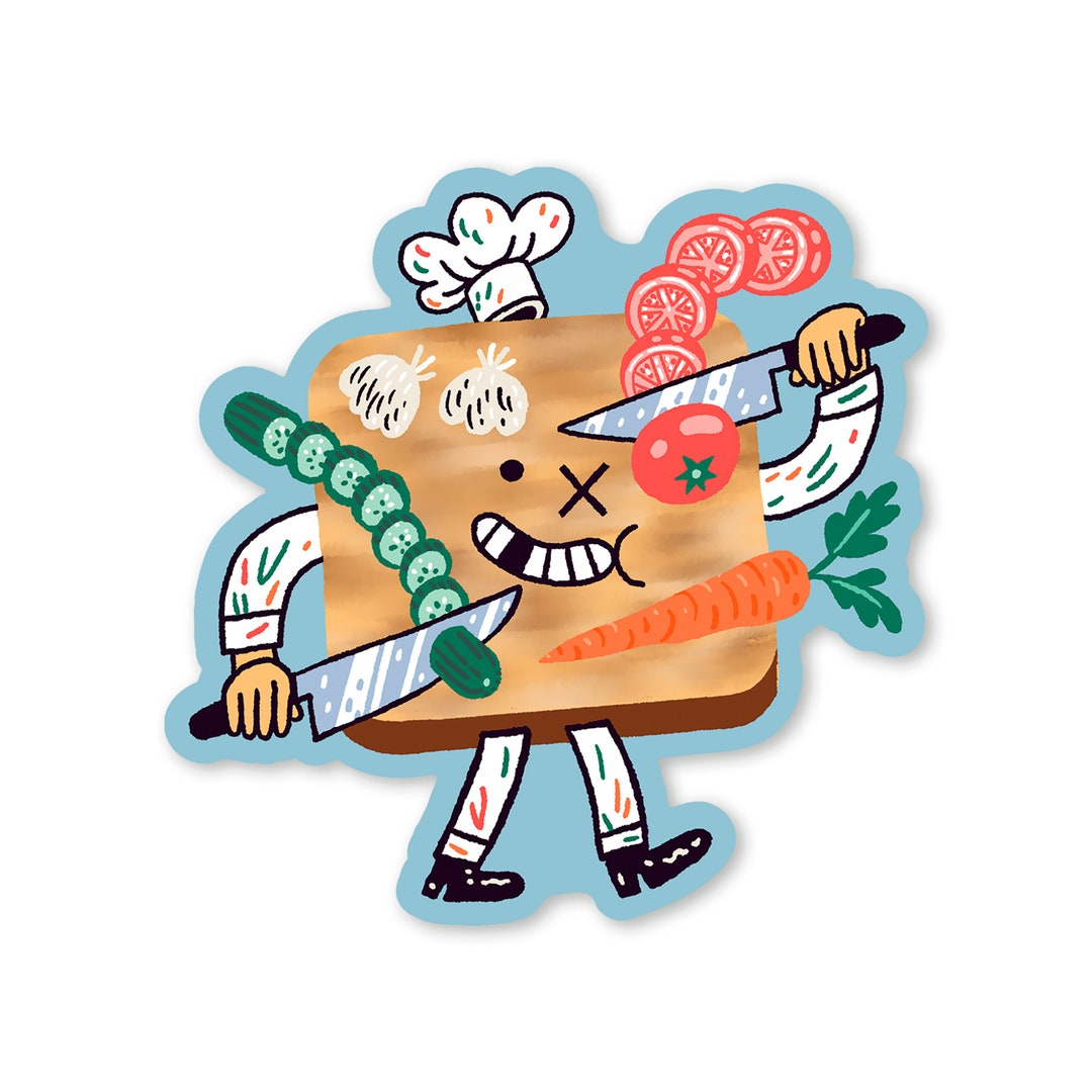 Chop Chef Sticker - Etsy