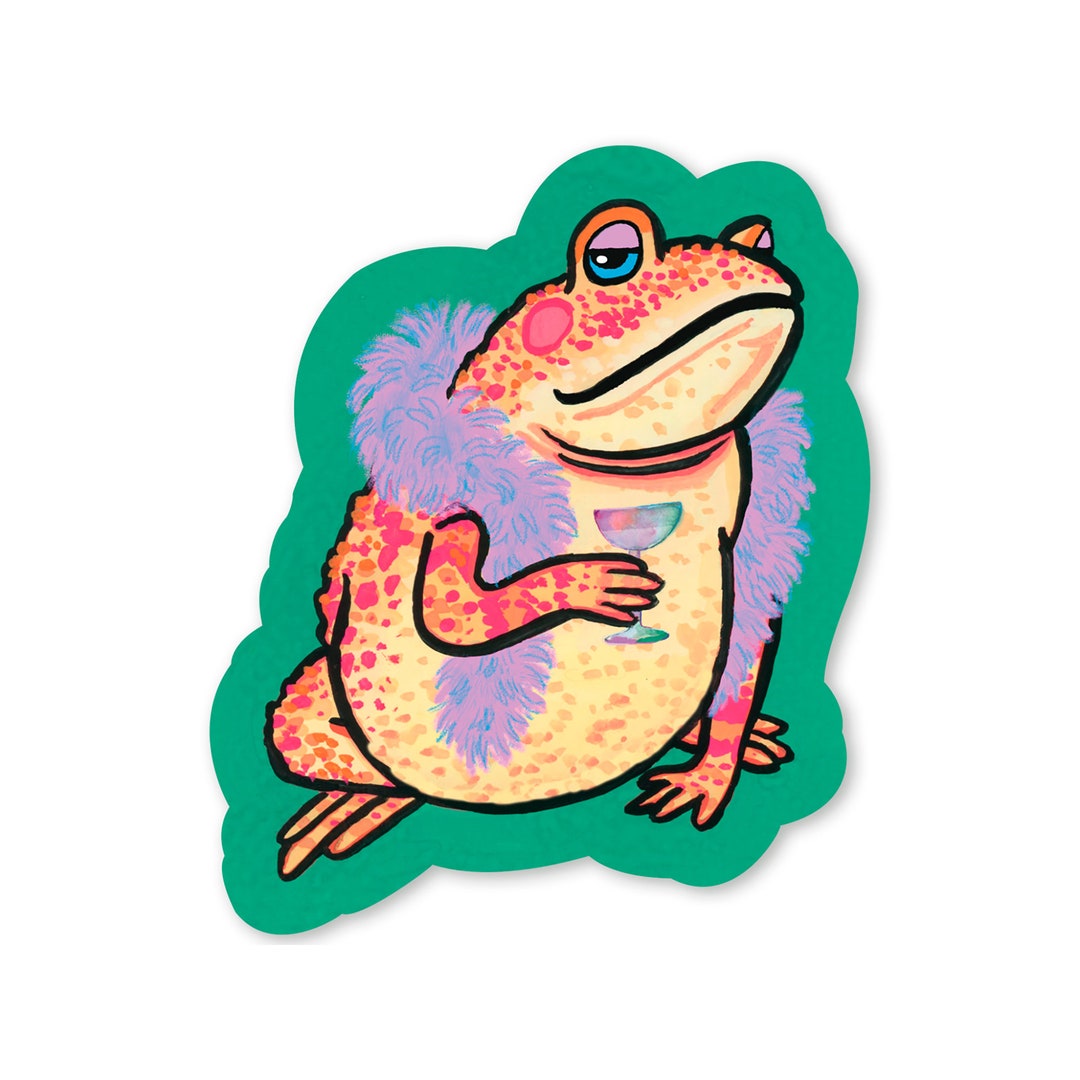 Toadally Fabulous Sticker - Etsy