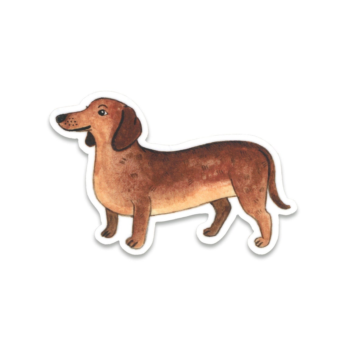 Dachshund Vinyl Sticker - Etsy