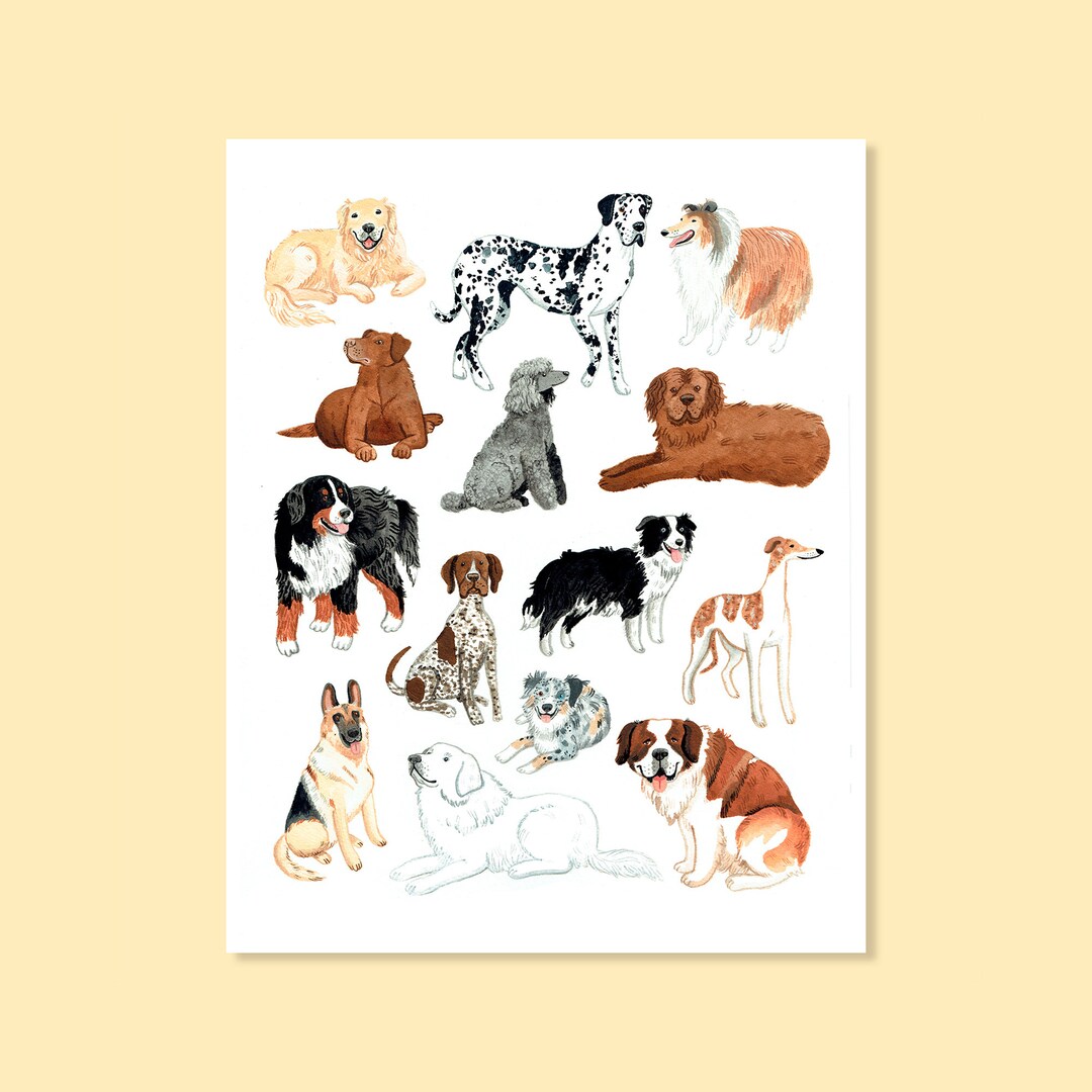 Large Dog Print - Etsy