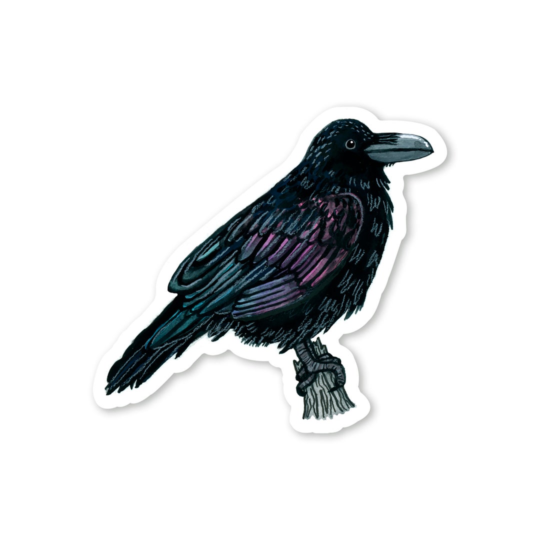 Raven Sticker - Etsy