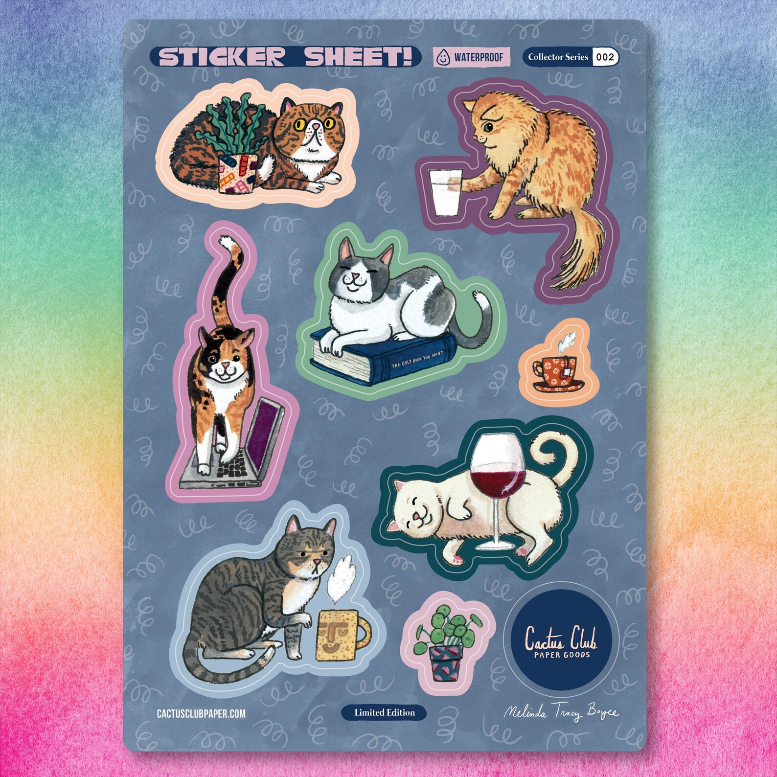 House Cats Sticker Sheet - Etsy