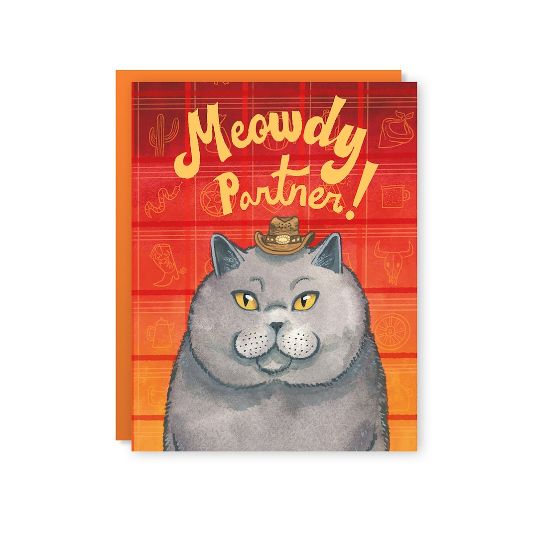 Meowdy Partner Card - Etsy