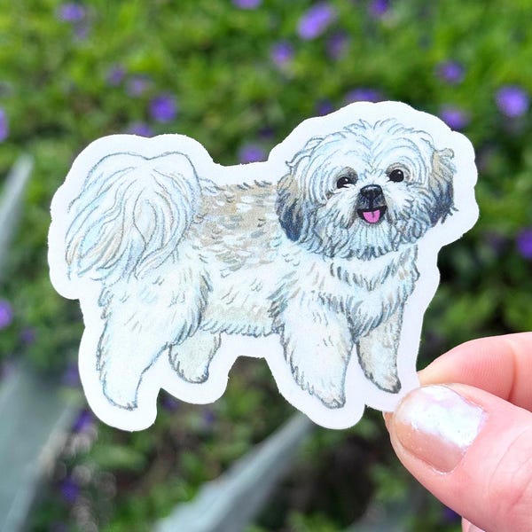 Shih Tzu Stickers - Etsy