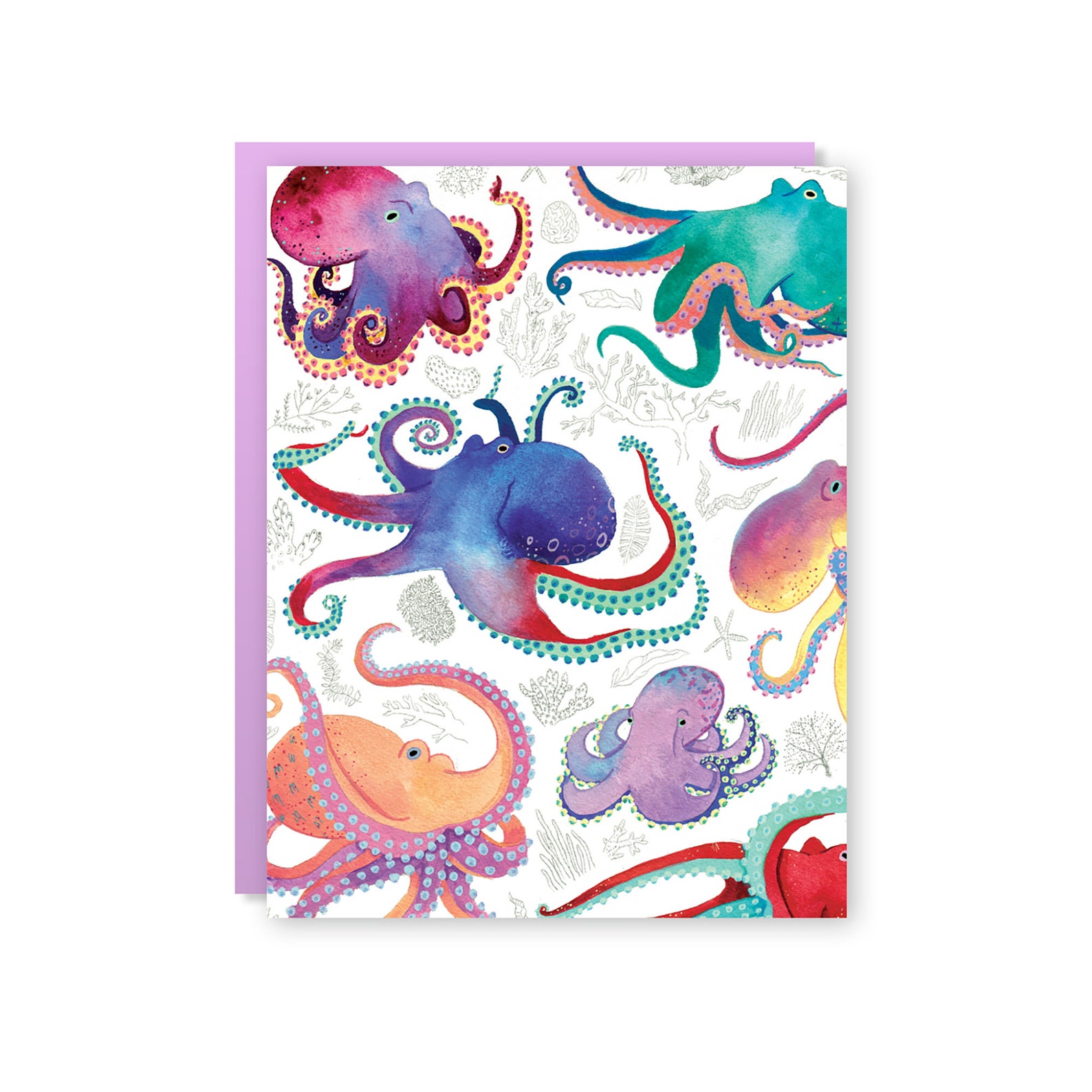Octopi Ocean Card - Etsy