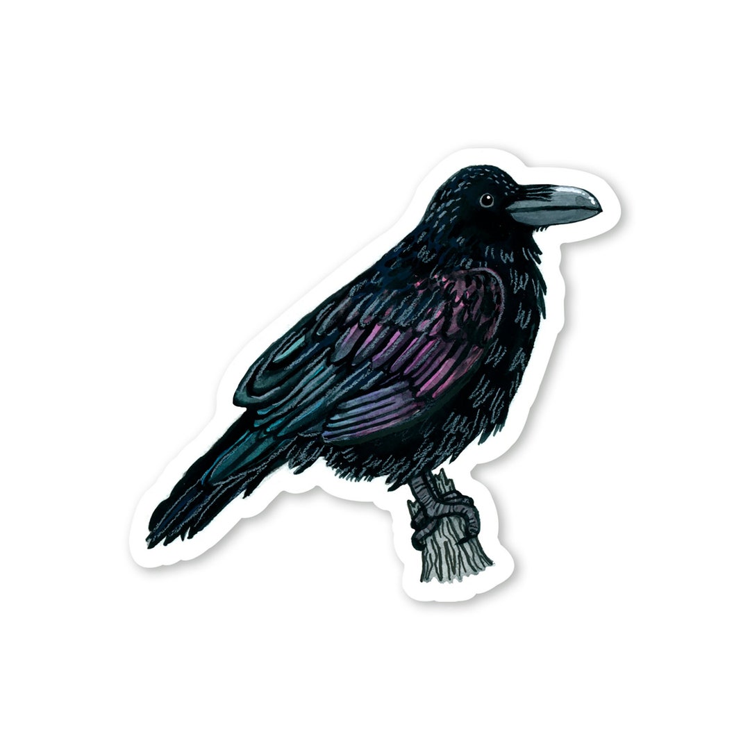 Raven Sticker - Etsy