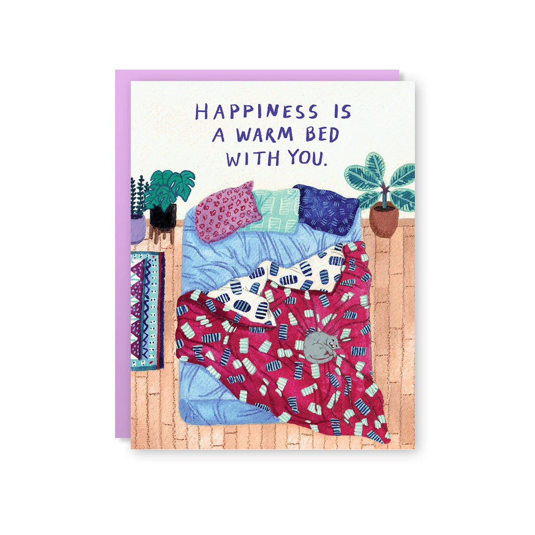 Warm Bed Card - Etsy