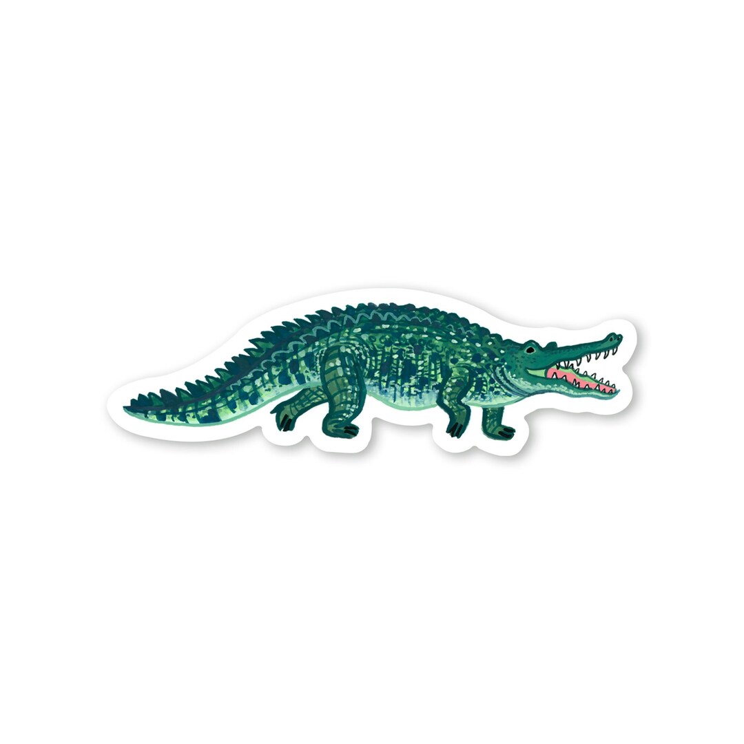 Crocodile Vinyl Sticker - Etsy