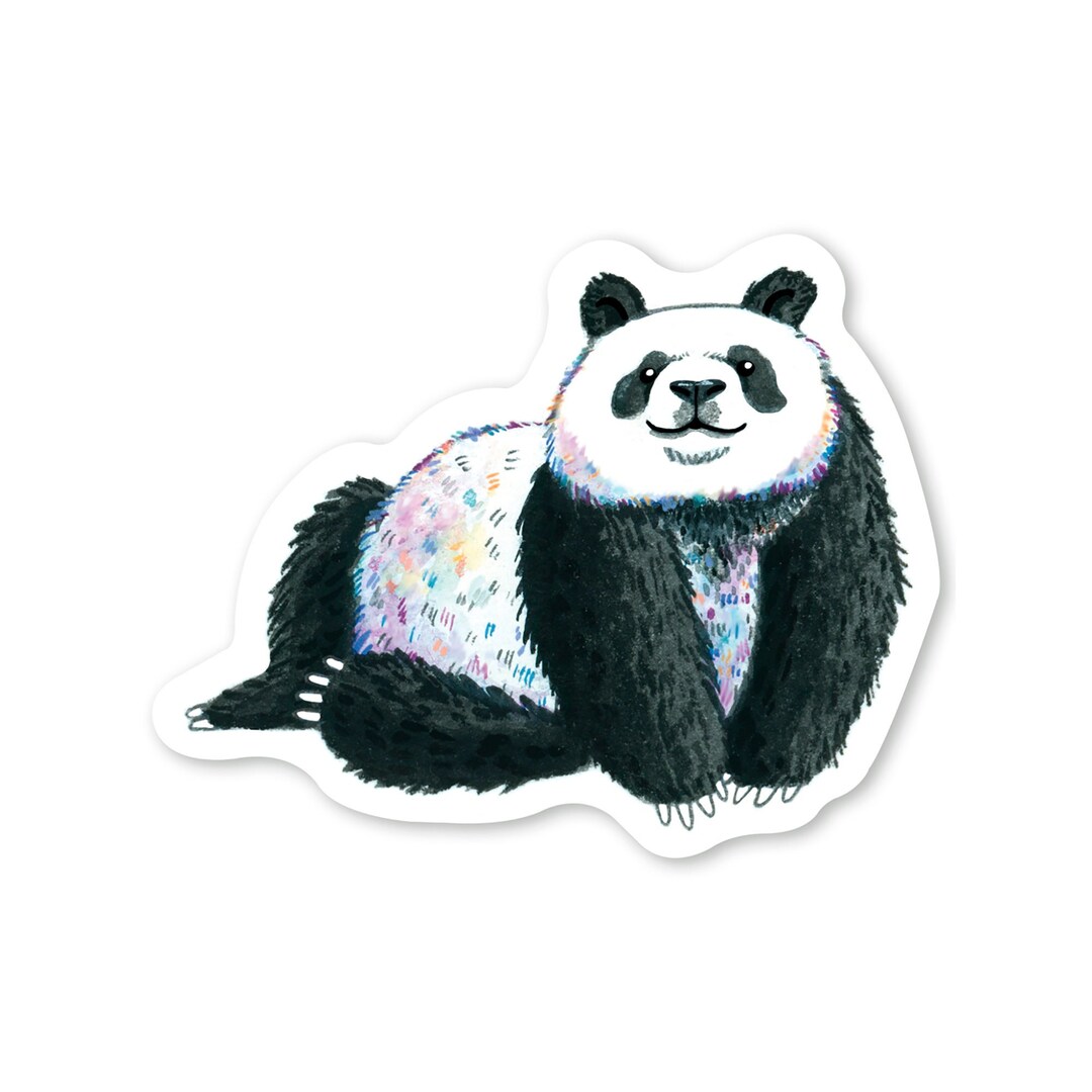 Panda Bear Sticker - Etsy