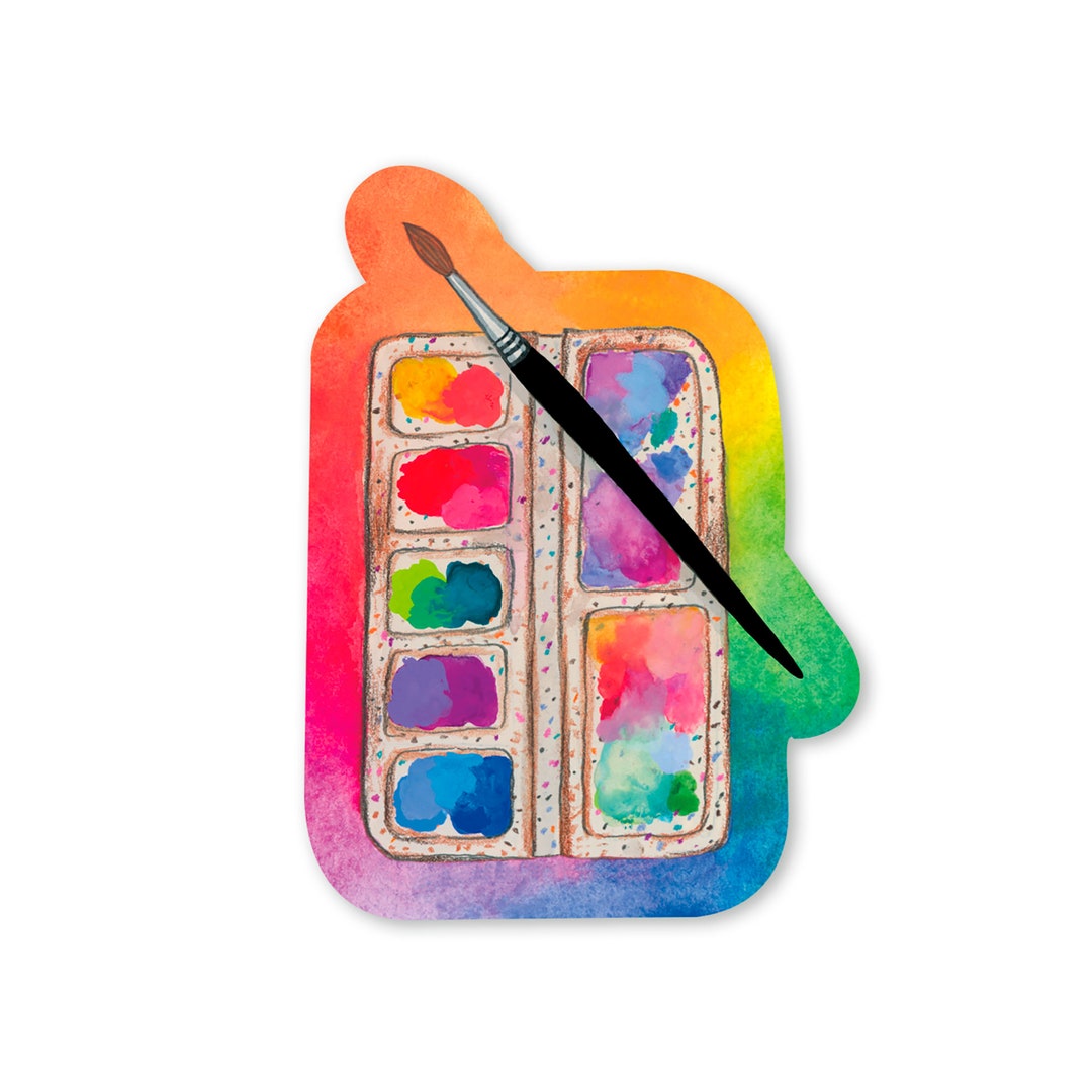 Paint Palette Sticker - Etsy