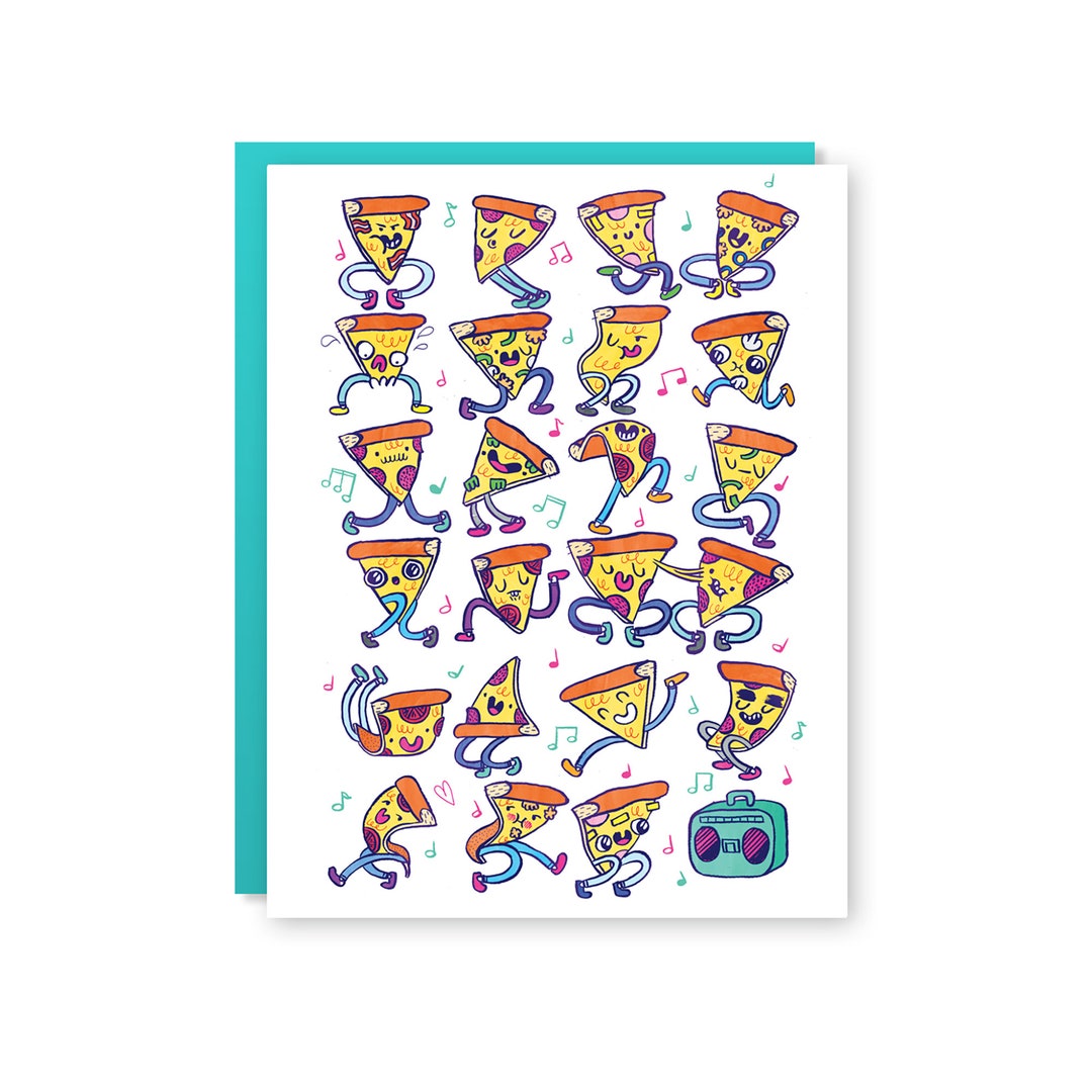 Pizza Party Card - Etsy