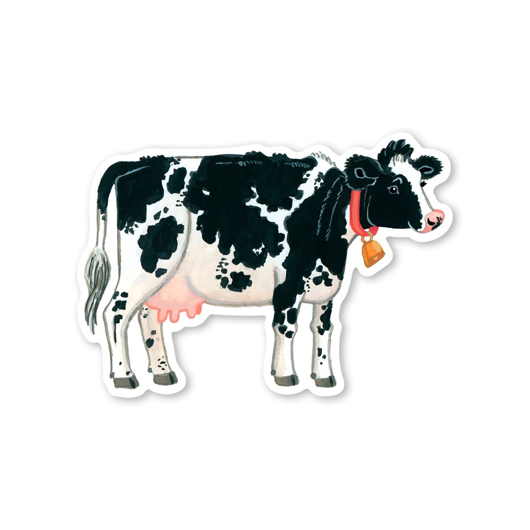 Dairy Cow Sticker - Etsy