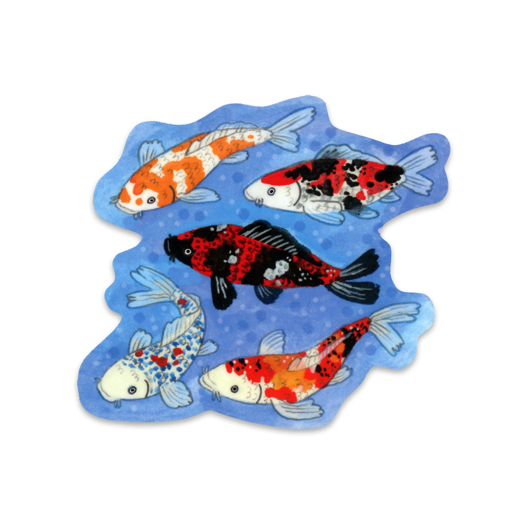 KOI FISH STICKER Paper Stickers, Labels & Tags etna.com.pe
