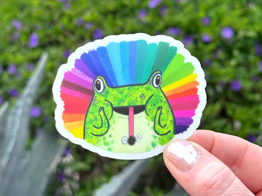 Oh My Frog Sticker - Etsy