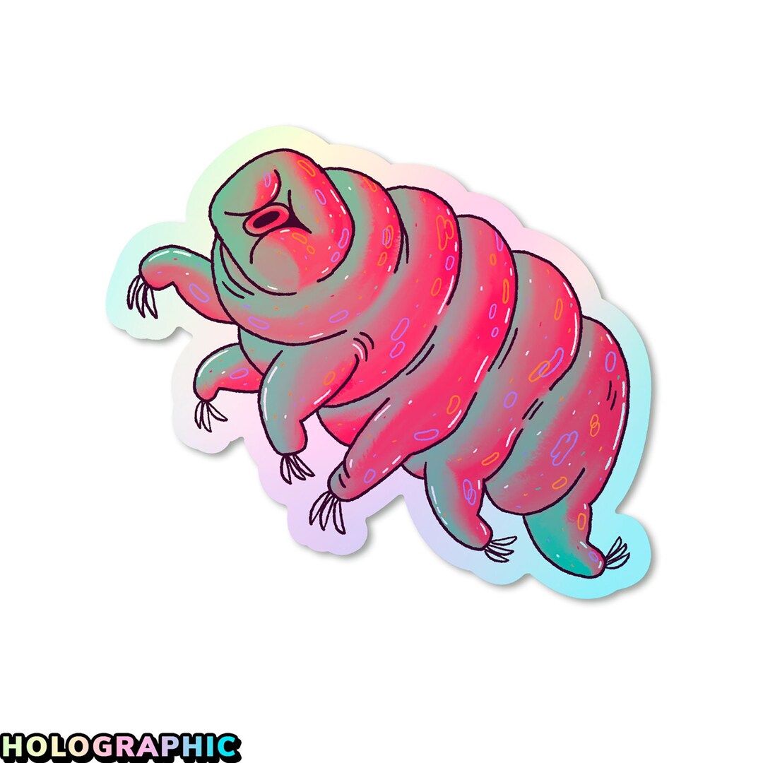 Tardigrade Holographic Sticker - Etsy