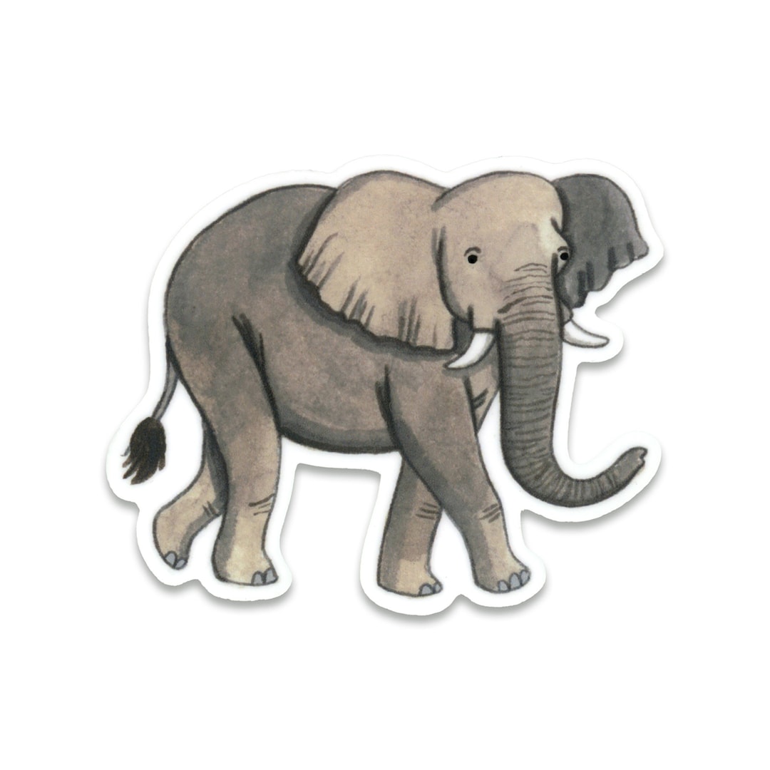 Elephant Sticker - Etsy