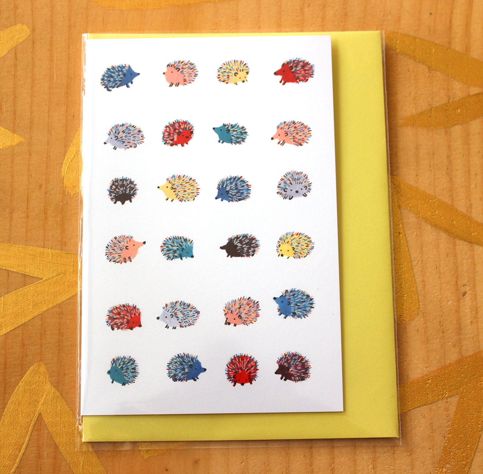 Happy Hedgehogs Card | Etsy