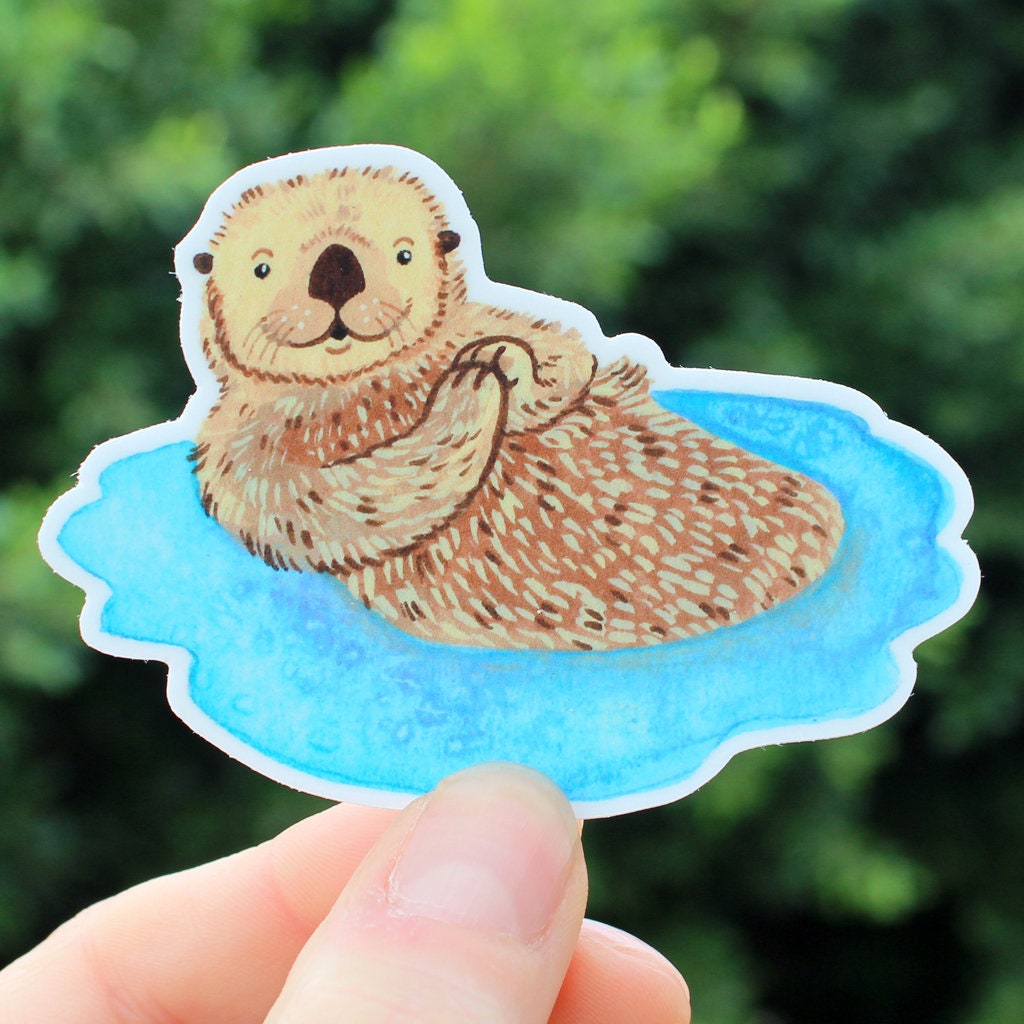 Otter Sticker - Etsy