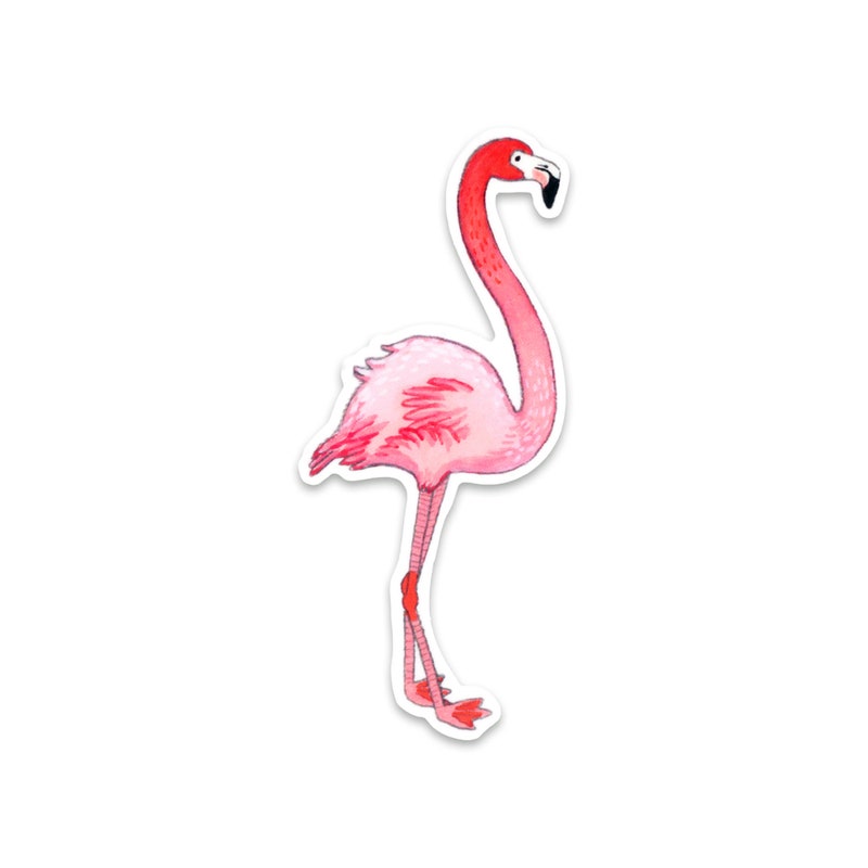 Flamingo Stickers - Etsy