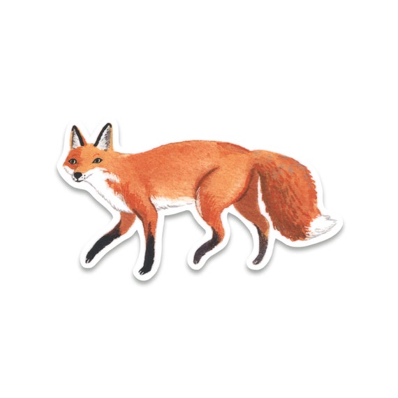 Fox Sticker | Etsy