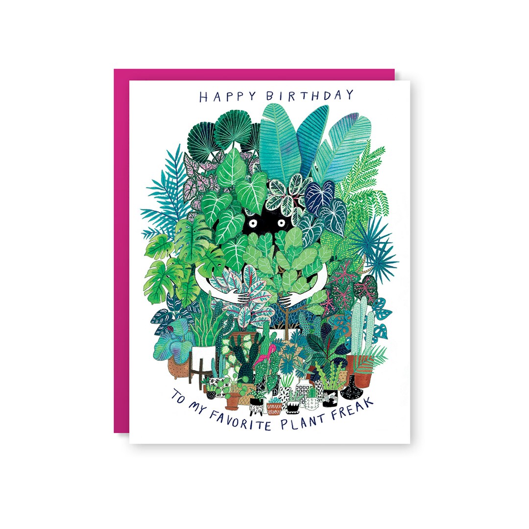 Plant Freak Card - Etsy