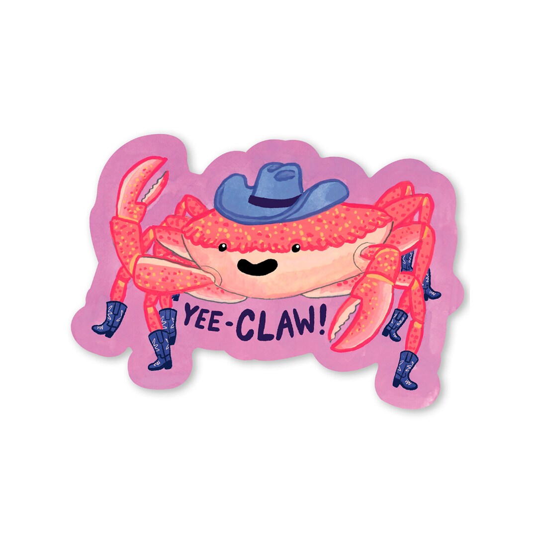 Yeeclaw Crab Sticker - Etsy