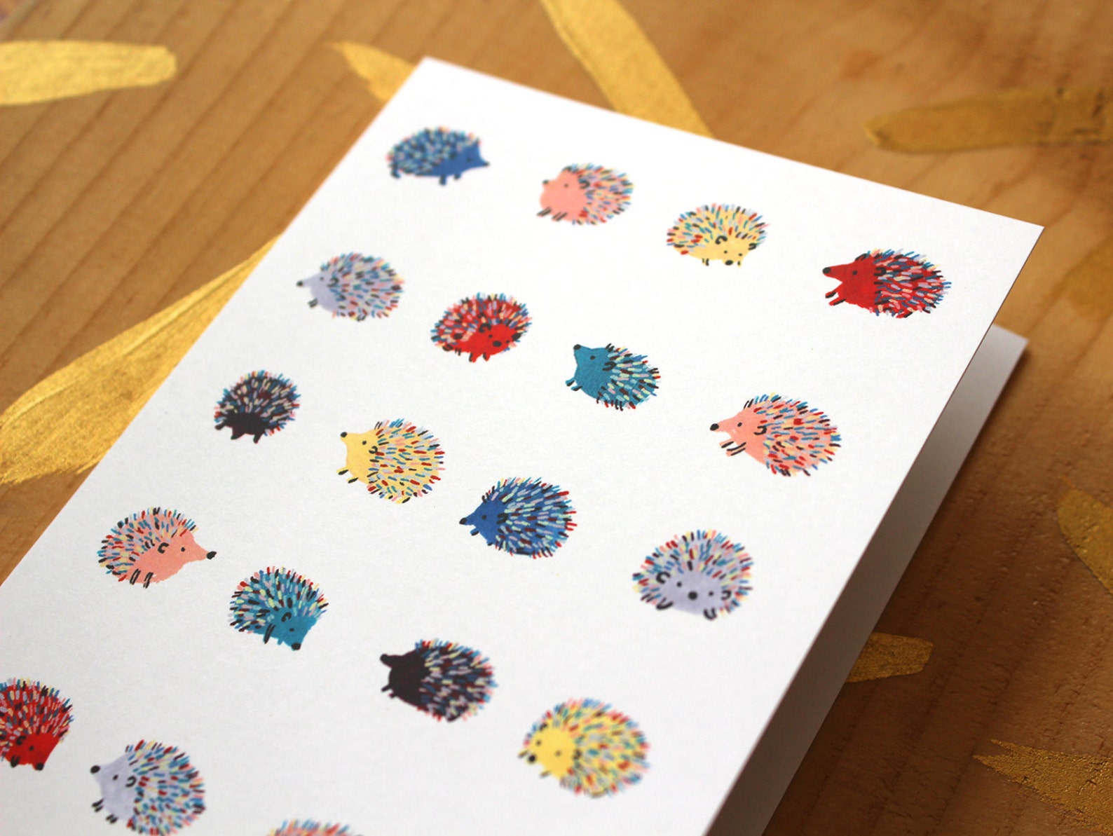 Happy Hedgehogs Card | Etsy