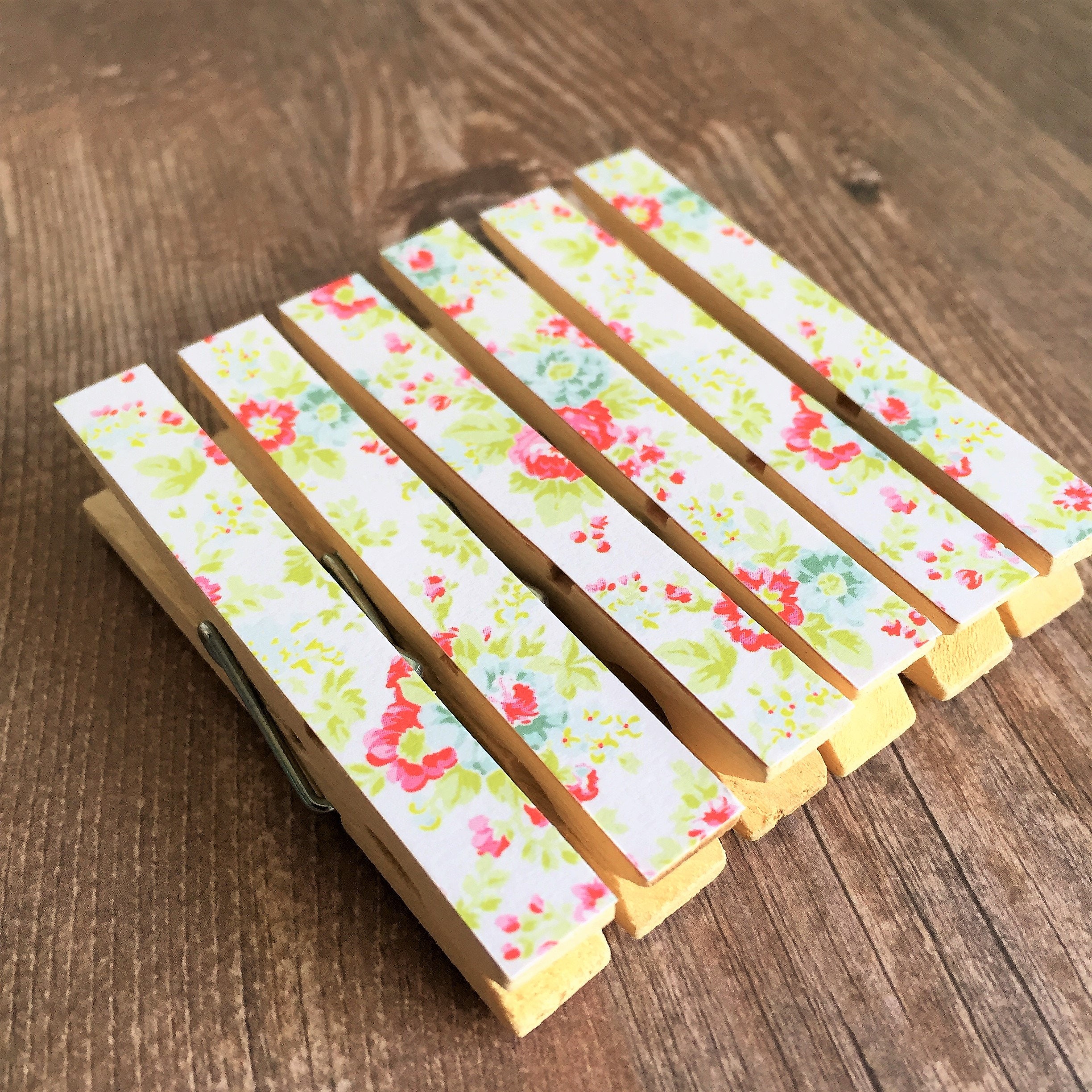 Kitchen Décor Home & Living Magnetic Pegs Pink Roses Peg Magnets Shabby ...