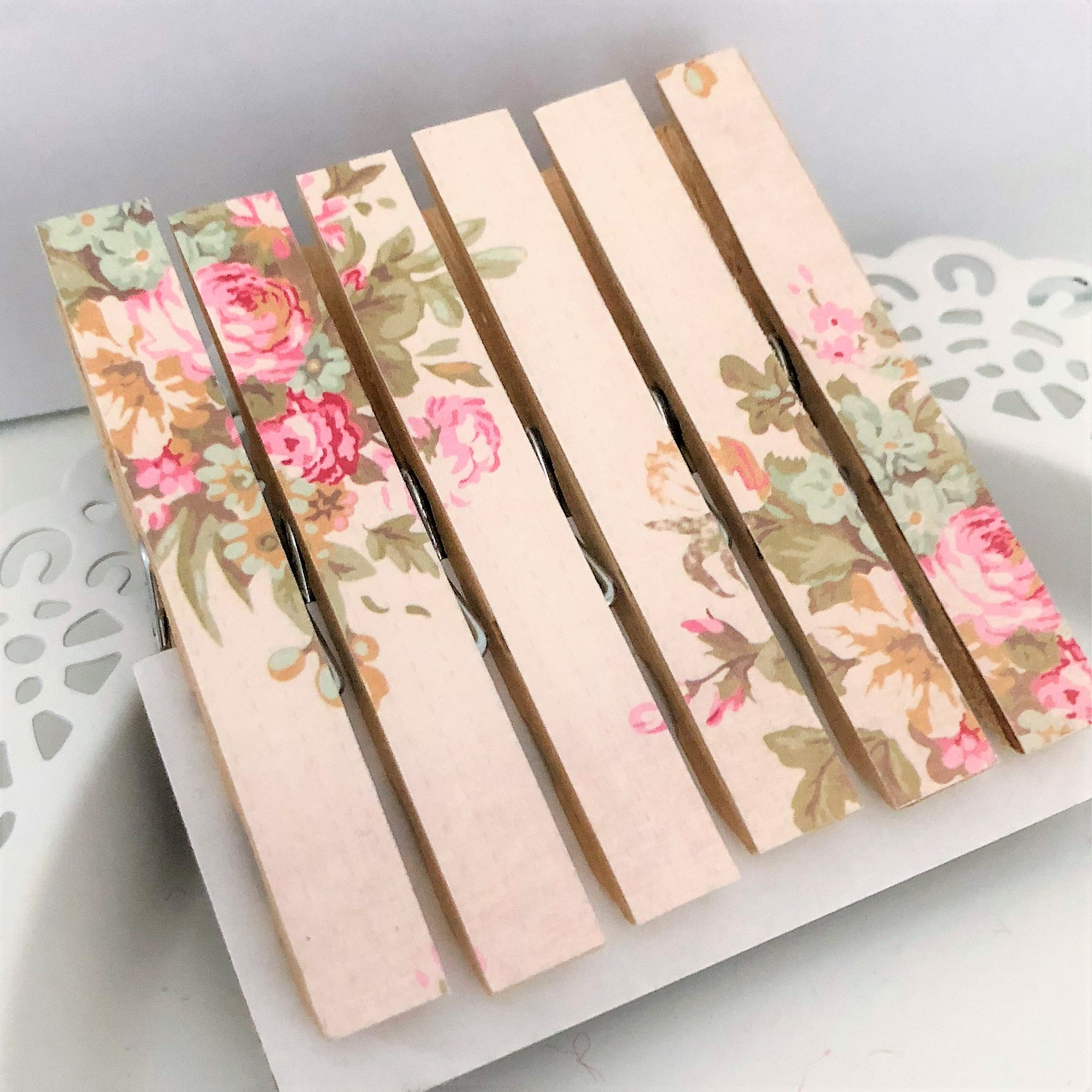 Kitchen Décor Home & Living Magnetic Pegs Pink Roses Peg Magnets Shabby ...