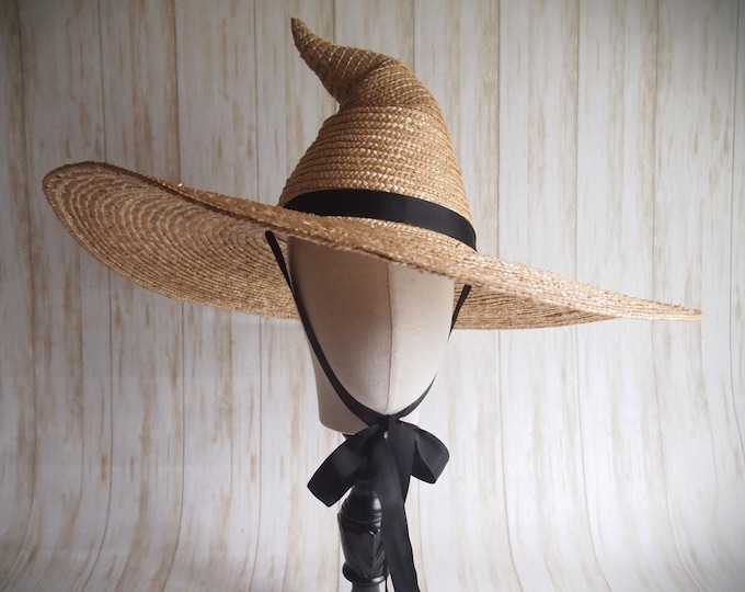 PRE-ORDER Straw Witch Hat - Etsy