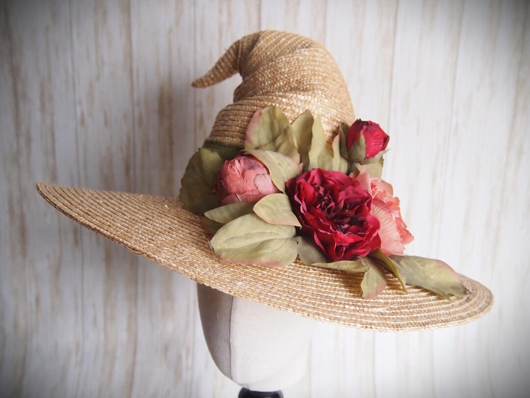 Straw Witch Hat, Head Size 22" - Etsy