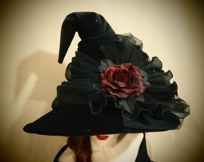 Witch Hat "evil Elegance" - Etsy