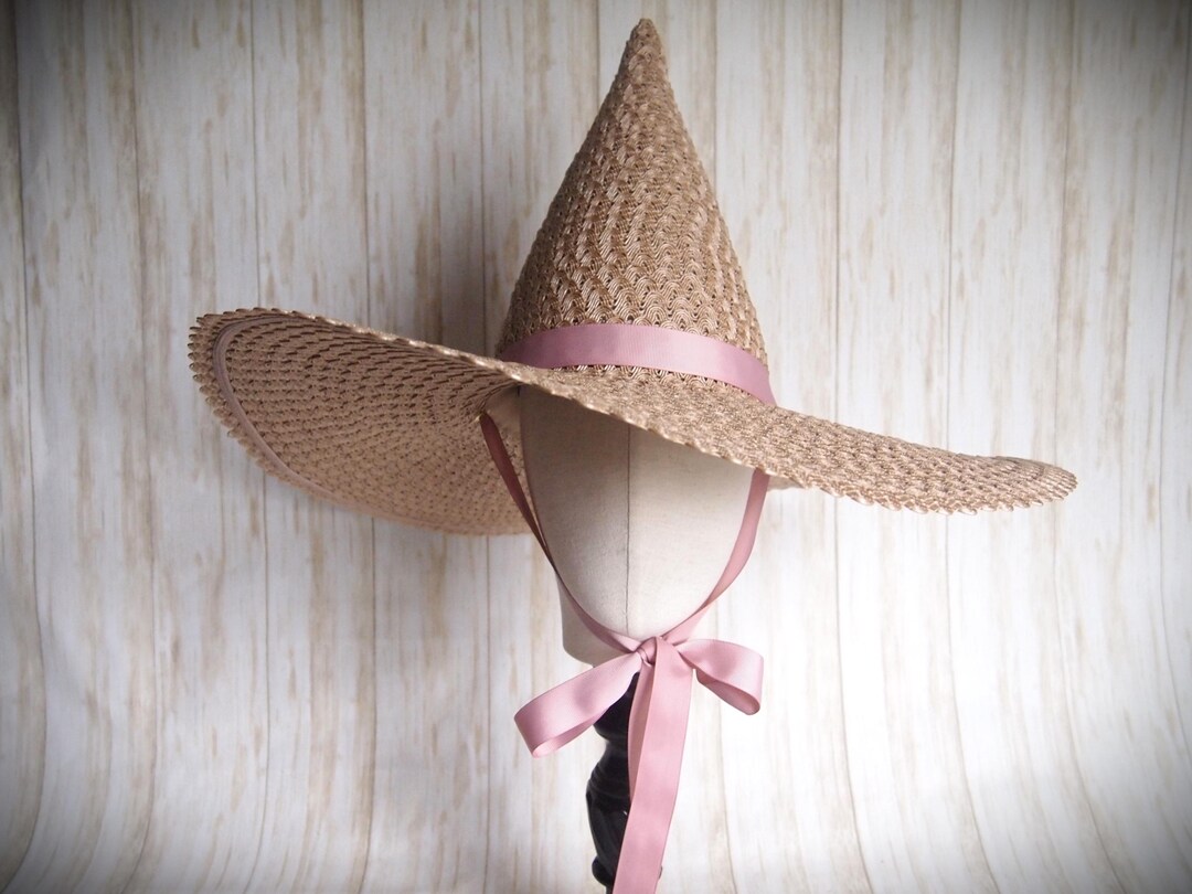Straw Witch Hat, Head Size 23.5" - Etsy