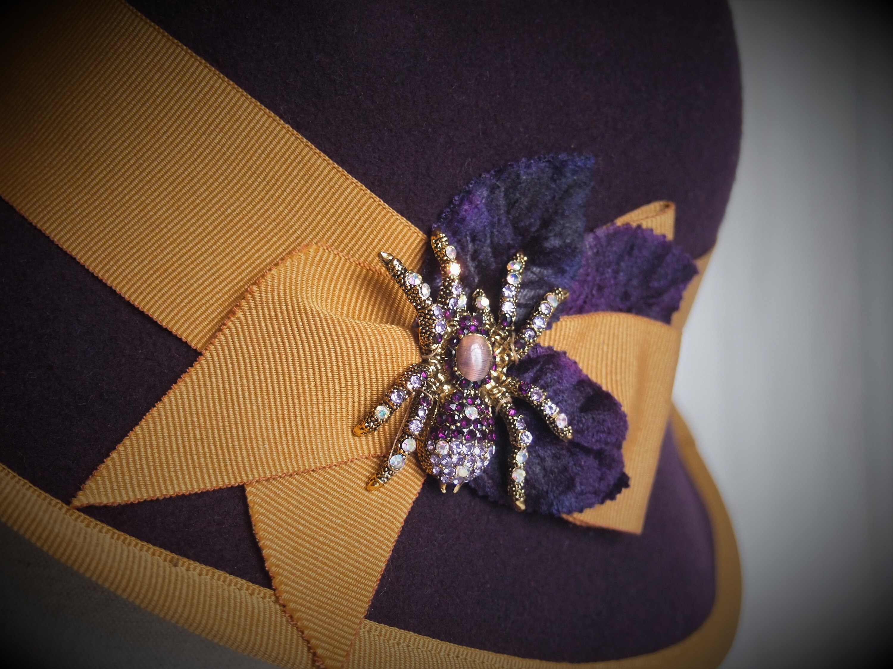 Plum Felt Deco Hat