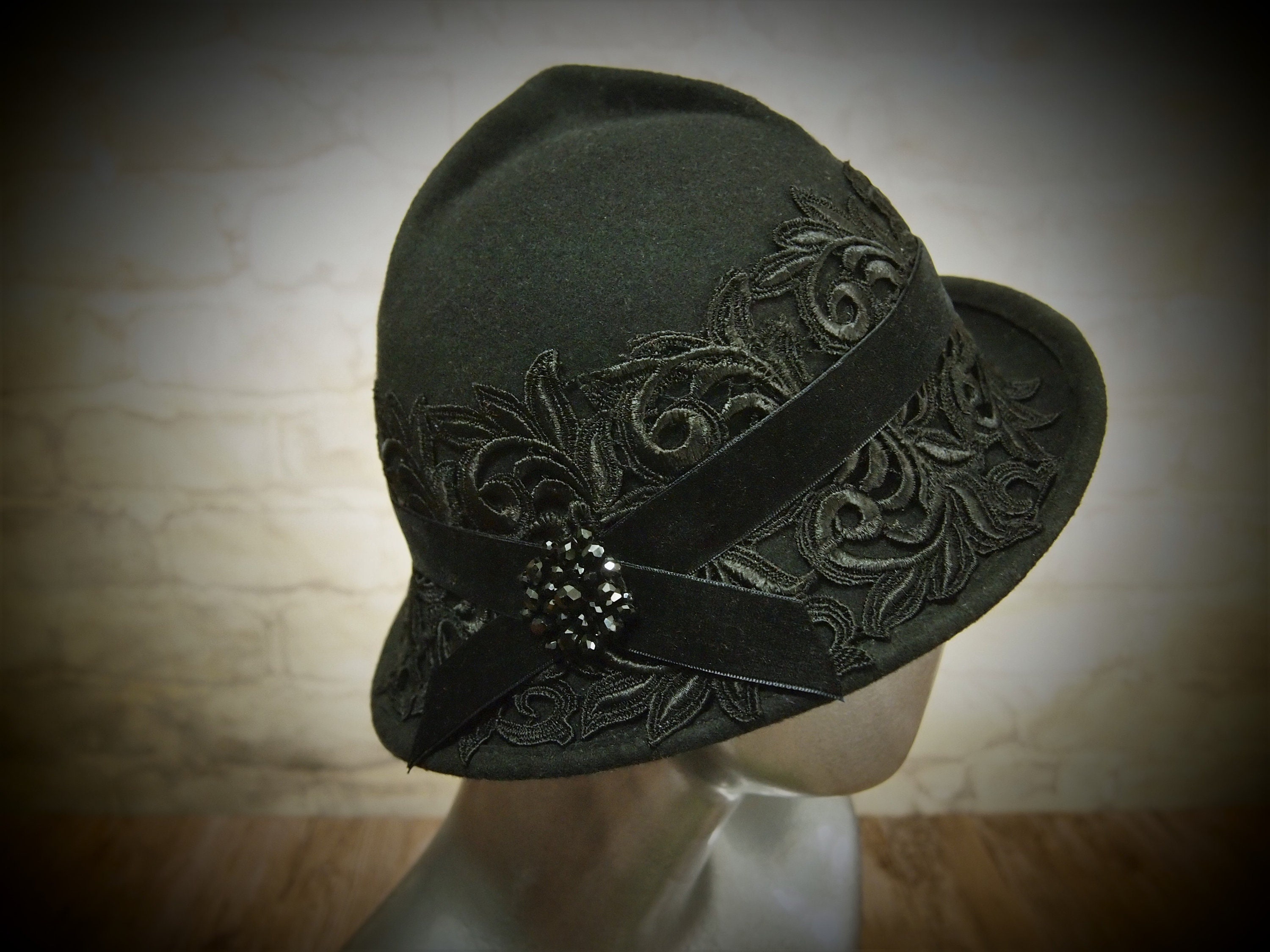 Hand Sculpted Lace Cloche