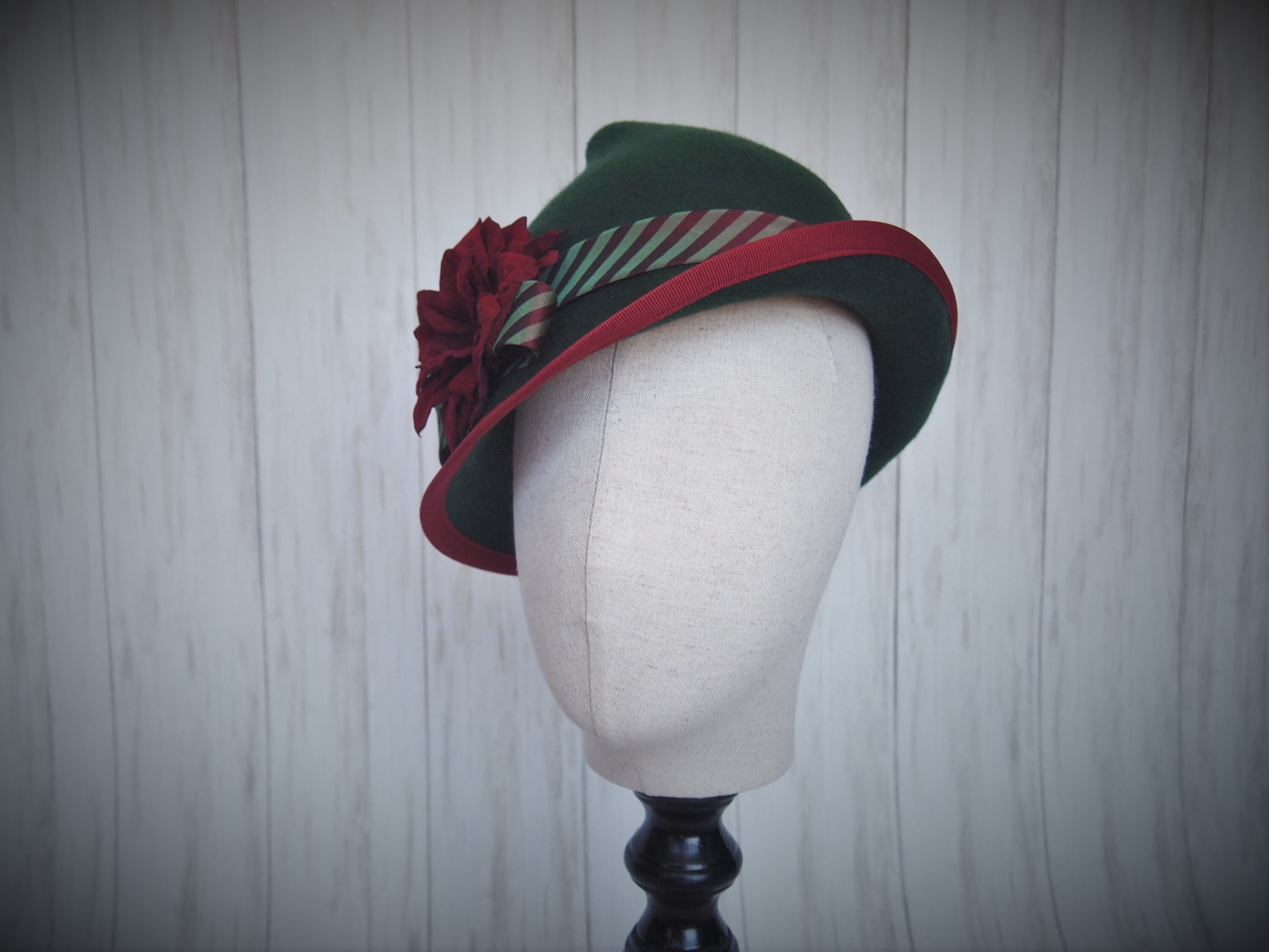 Green Wool Yule Hat