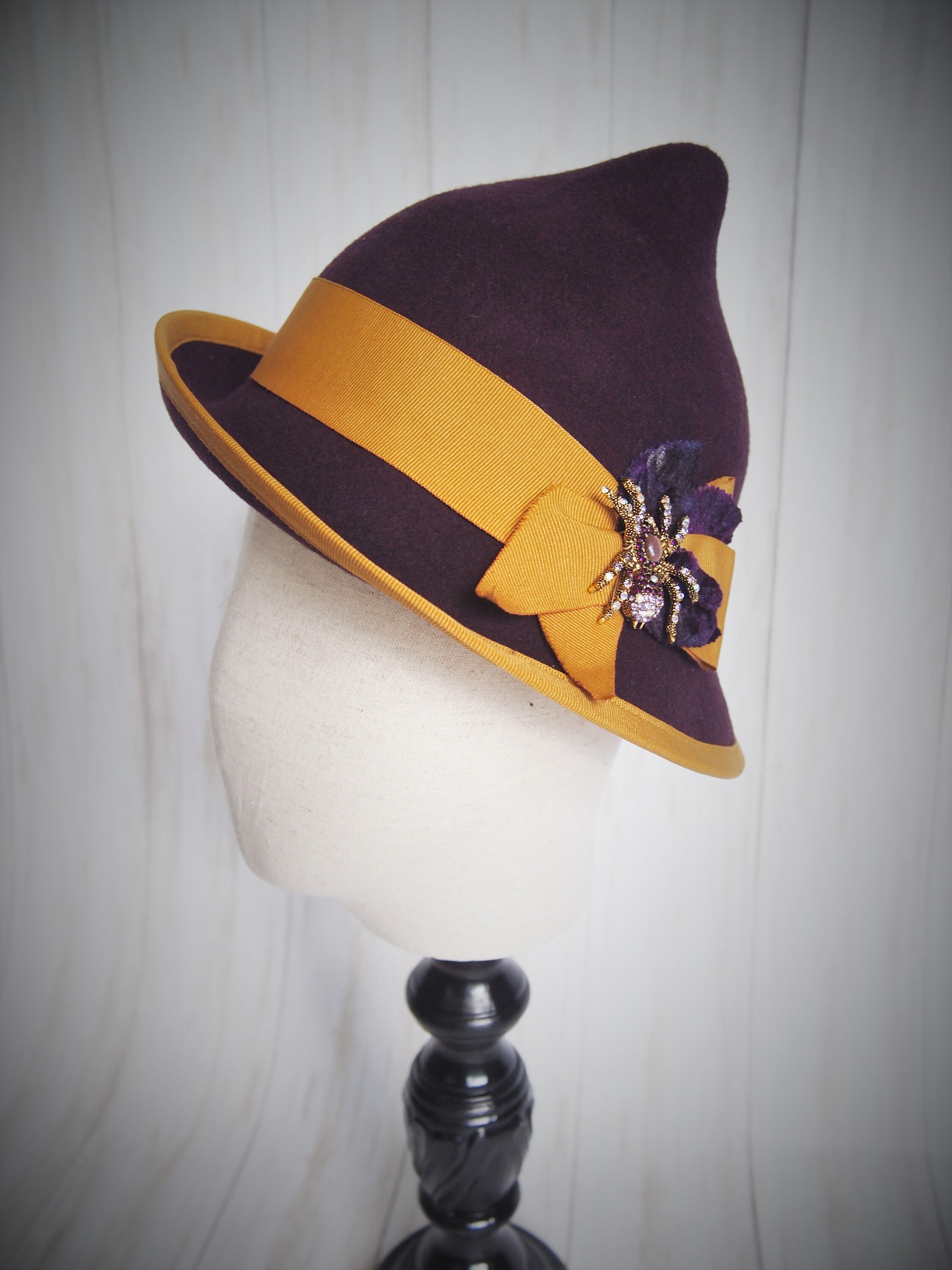 Plum Felt Deco Hat